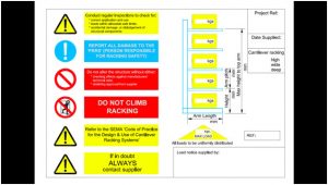 Pallet Racking Load Signs and Notices | SEE Racking Inspections